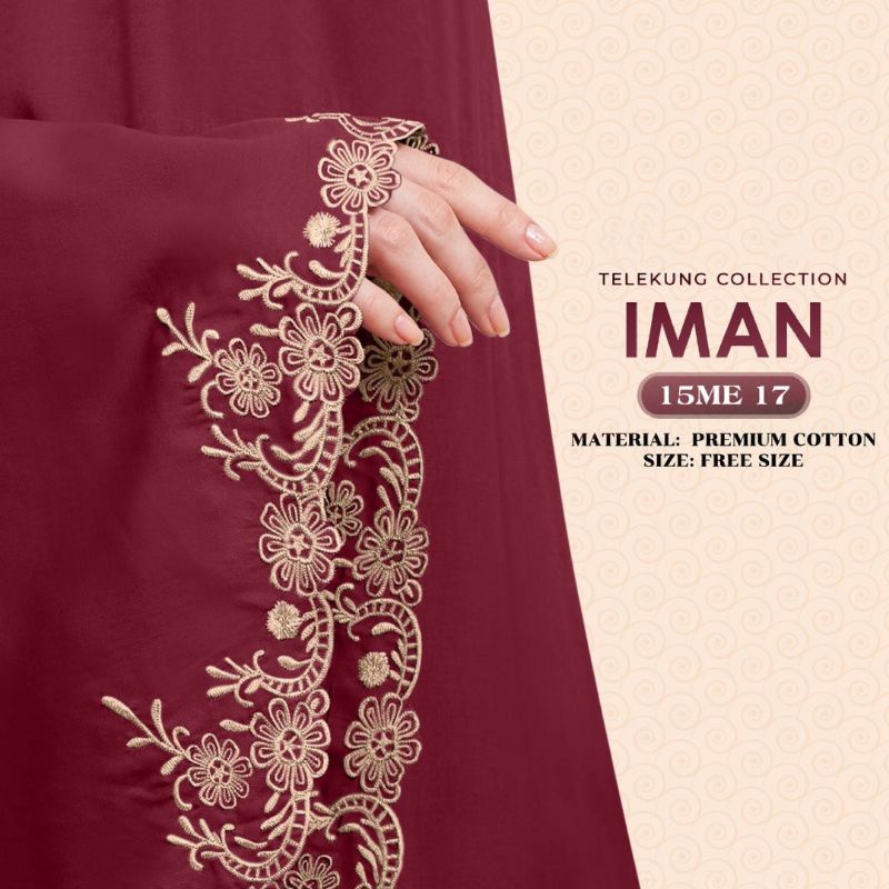 Set Telekung Sulam Cotton Nealofar Iman Viet nam material sejuk premium ...