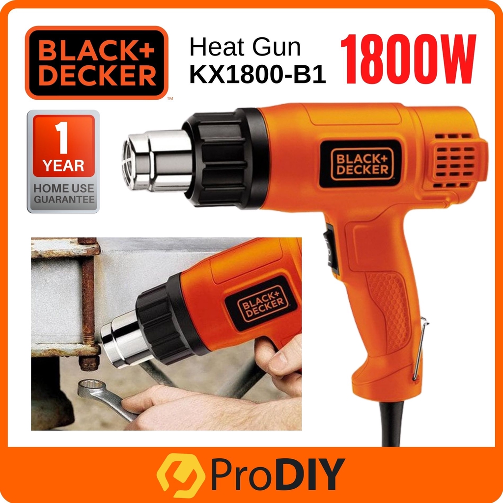BLACK and DECKER KX1800-B1 1800W Heat Gun Dual Temperature ( KX1800 ) | Shopee Malaysia
