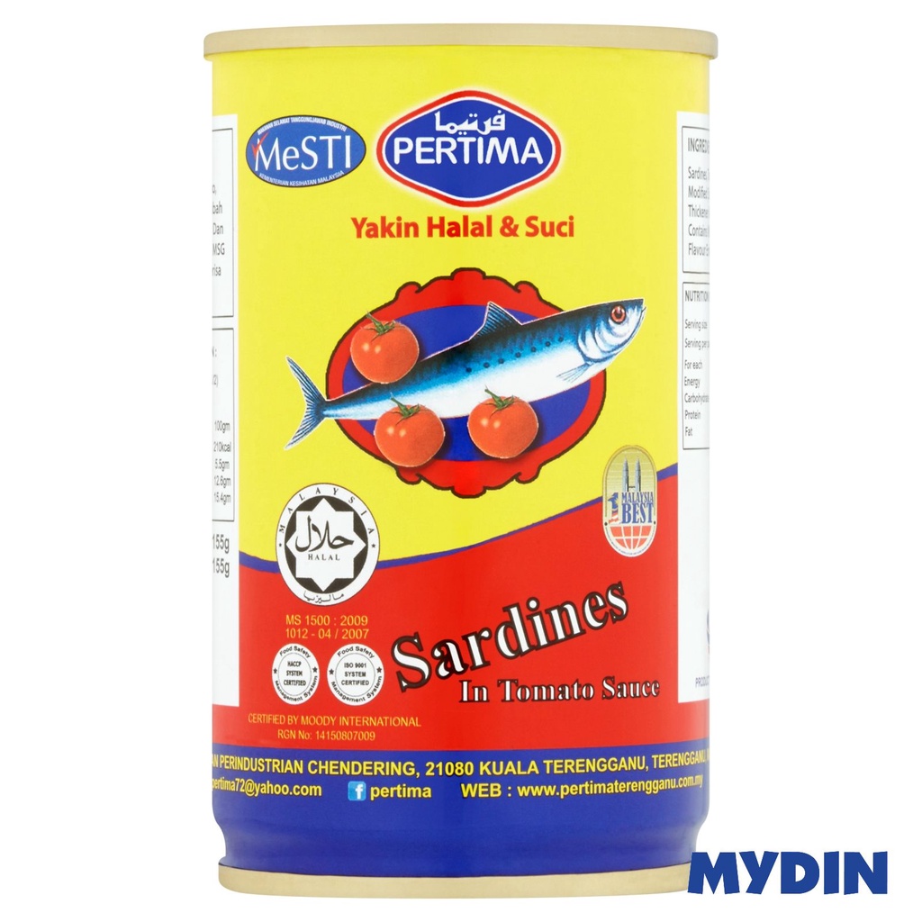 Pertima Sardines in Tomato Sauce (155g) | Shopee Malaysia