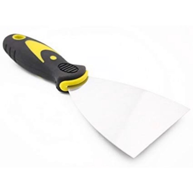 Stainless steel scraper with rubber handle 2” 2.5” 3” 4” 5” 6” | Shopee ...