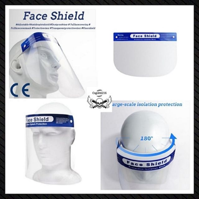 Safety Face Shield Muka Pelingdung Anti Virus Face Protection Isolation ...