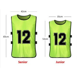 FOOTBALL BIBS (1 - 12) & FUTSAL BIBS (1 - 7) WITH NUMBER SUPERIER ...