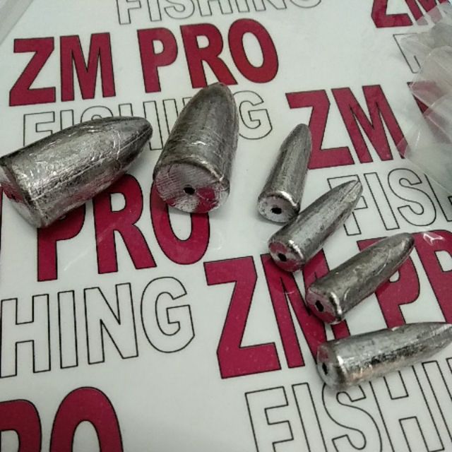 (2 pack / set) Batu ladung cone / Bullet sinker fishing | Shopee Malaysia