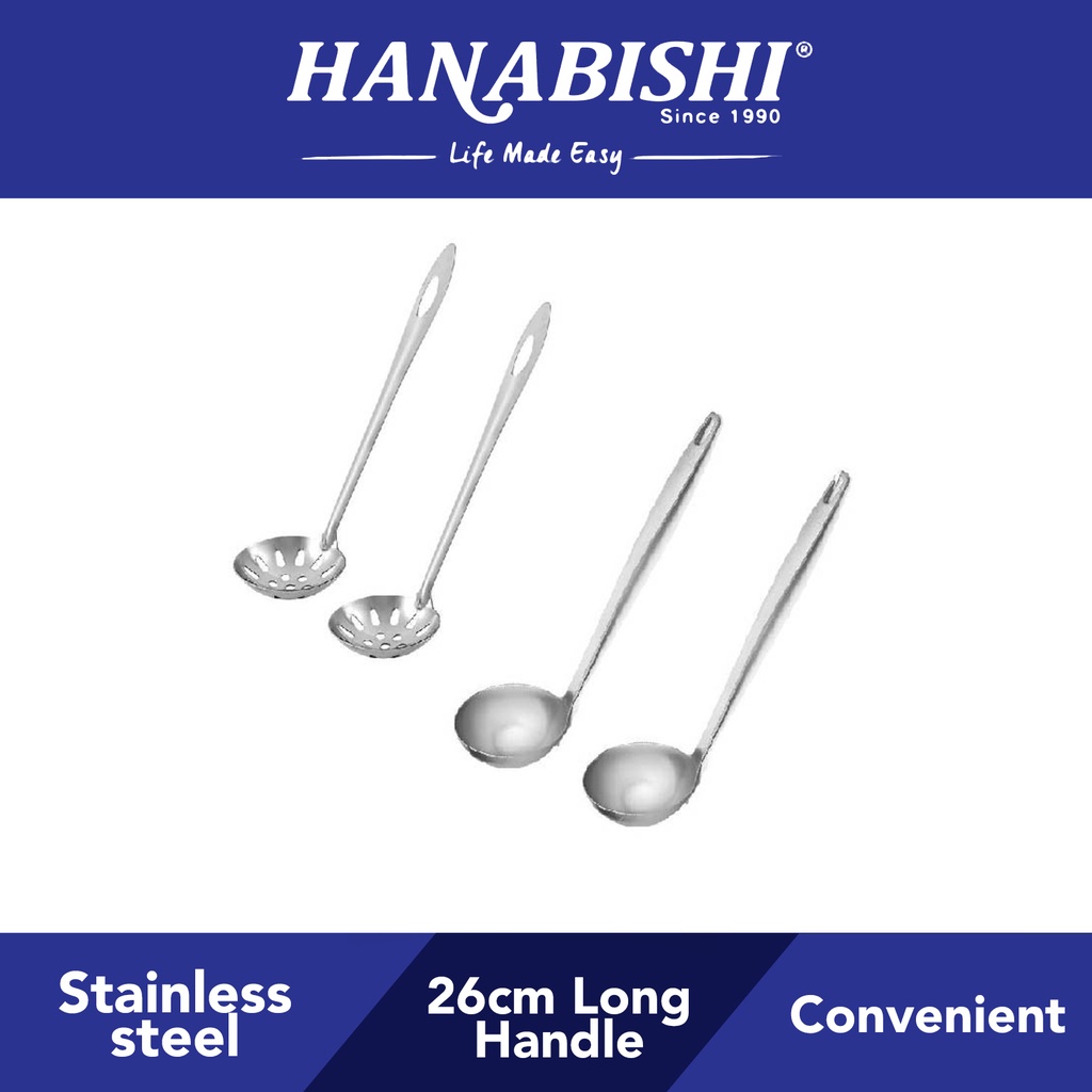 Steamboat Ladles Set (2 with holes & 2 without holes) | Shopee Malaysia