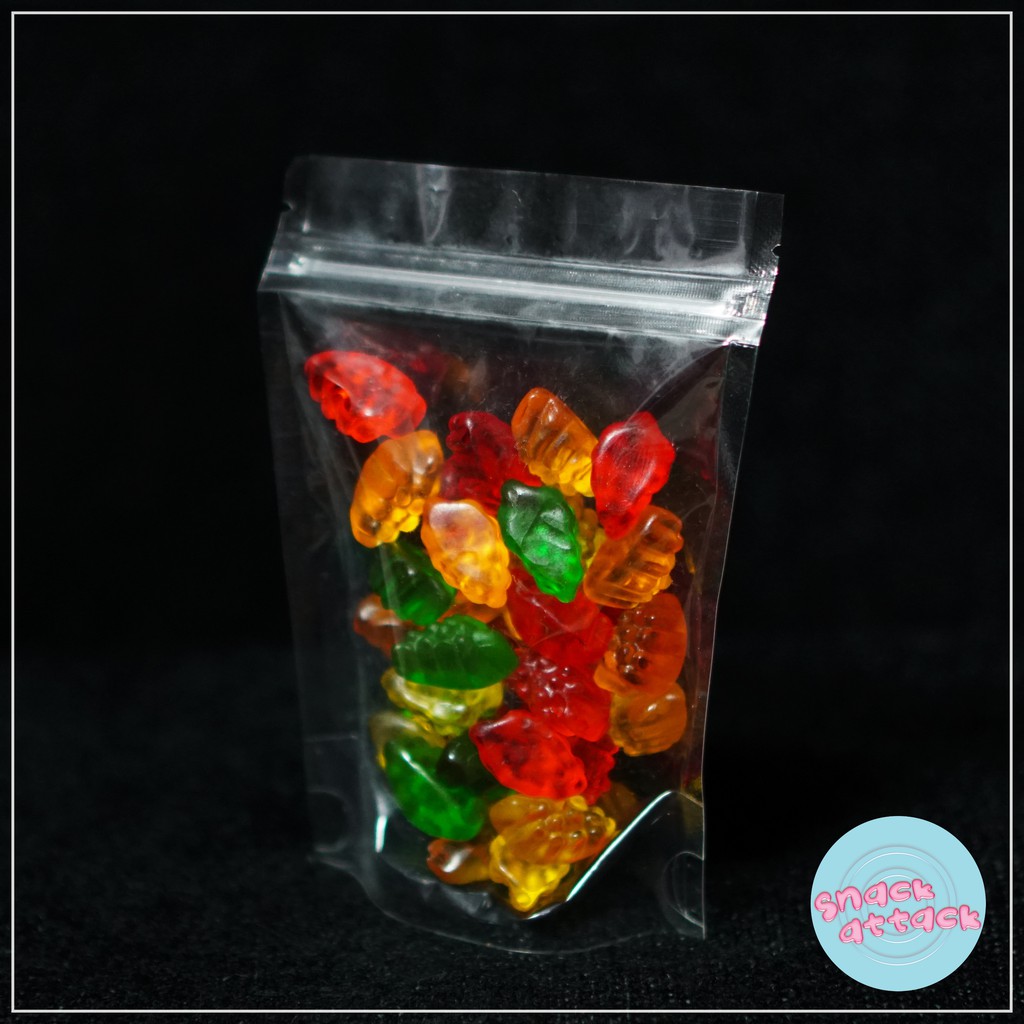 Haribo Coloured Raspberry Gummy Candy - 100g [REPACK] [Resealable Zip ...