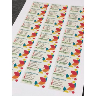 (LNS) Sticker - SHAKLEE (Label Name Sticker) | Shopee Malaysia