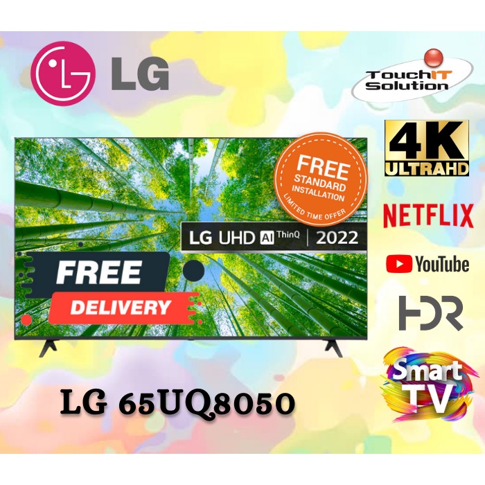 LG 65 inch UQ80 4K Smart UHD TV 65UQ8050 UQ8050 | Shopee Malaysia