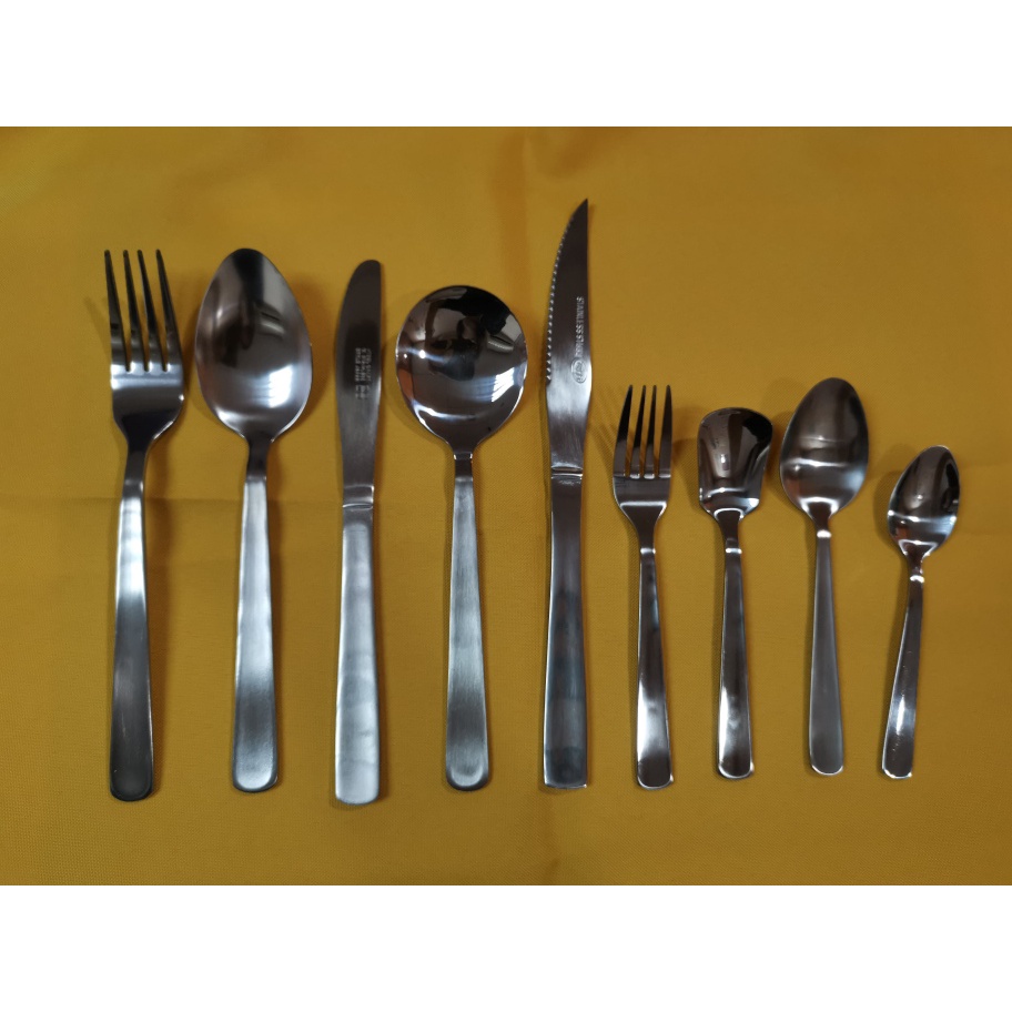 Thick Stainless Steel Spoon, Fork, Knife, Tea Spoon, Tea Fork/Sudu ...