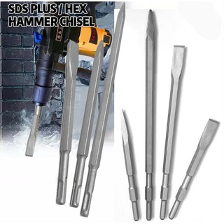 100% original Heavy Duty SDS Stone Chisel Wall Hack Chisel Impact Drill Chisel Demolition Hammer ...
