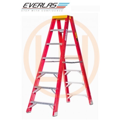 Everlas Fiber Glass Double Sided Ladder - YFGD | Shopee Malaysia