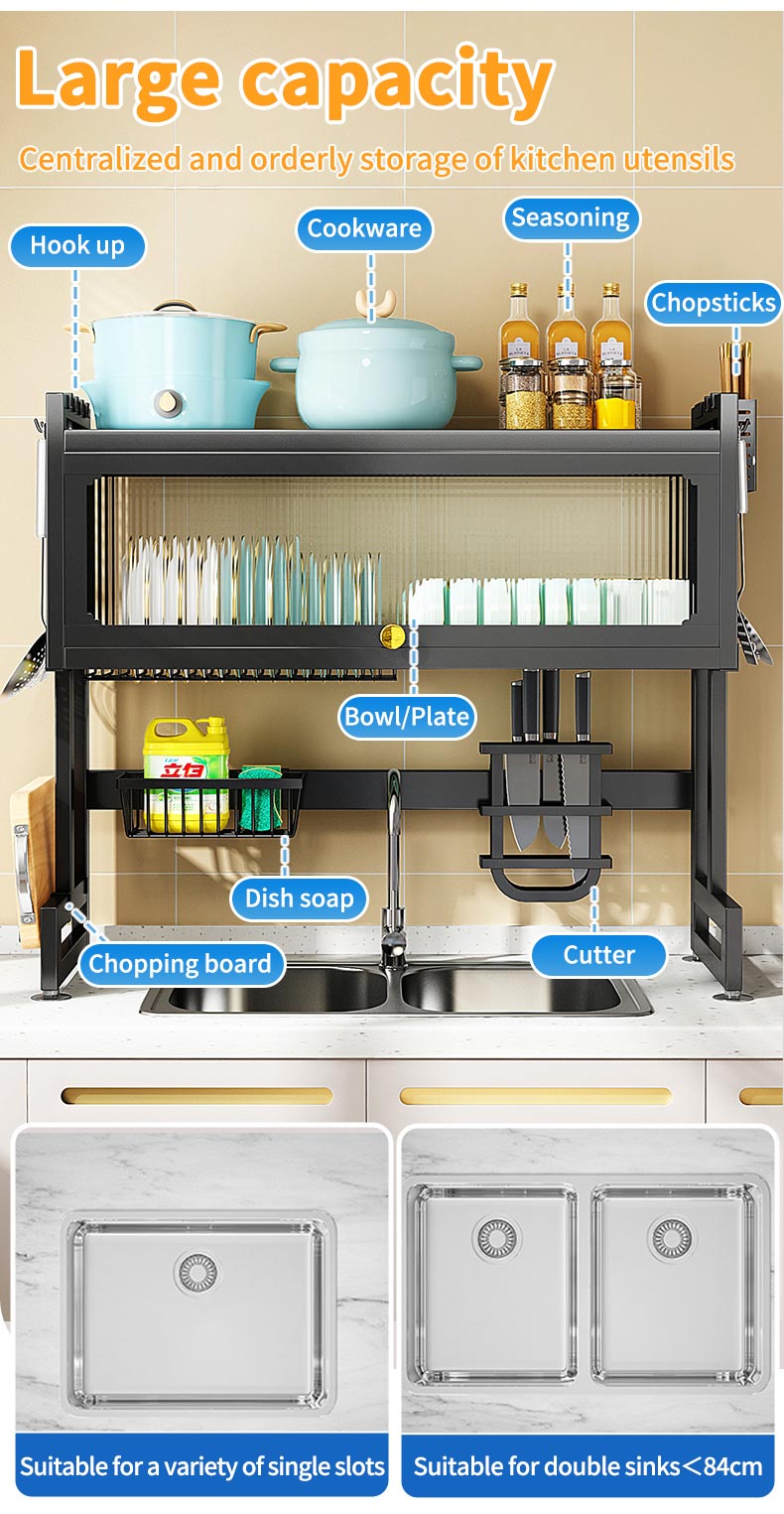 Kitchen Rack Dish Rack Rak Dapur Kabinet Rak Pinggan Mangkuk Dish ...