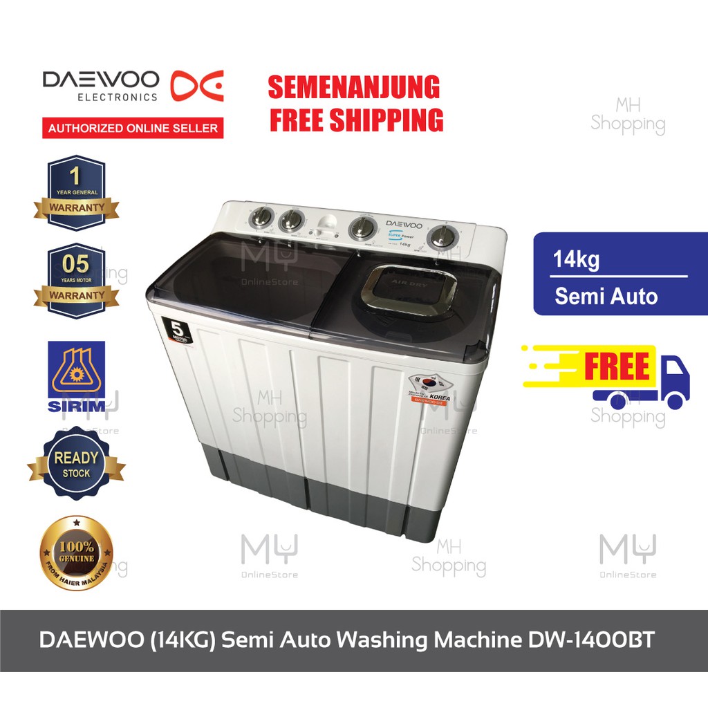 # Winia (14kg) Semi Auto Twin Tub Washing Machine / Mesin Basuh DW ...