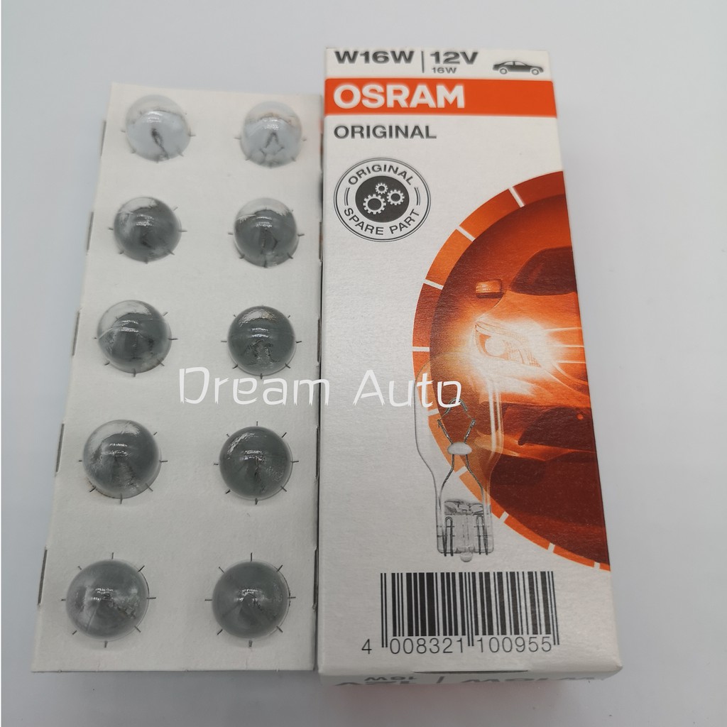 Original Osram 12v W16W T15 921 Third Brake Light Bulb (1pcs) | Shopee Malaysia