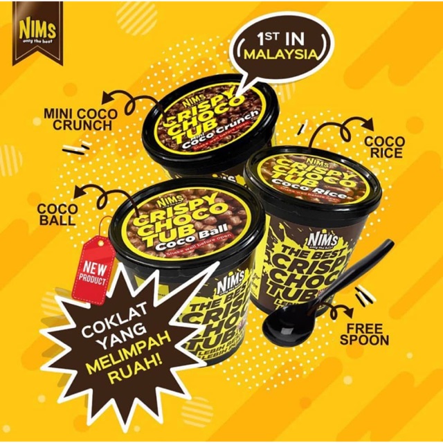 NIMS CHOCO TUB - MINI COCO CRUNCH | Shopee Malaysia