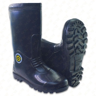 KORAKOH Original M6000 #6000 Black Safety Rubber Boot Kasut Getah Hitam ...