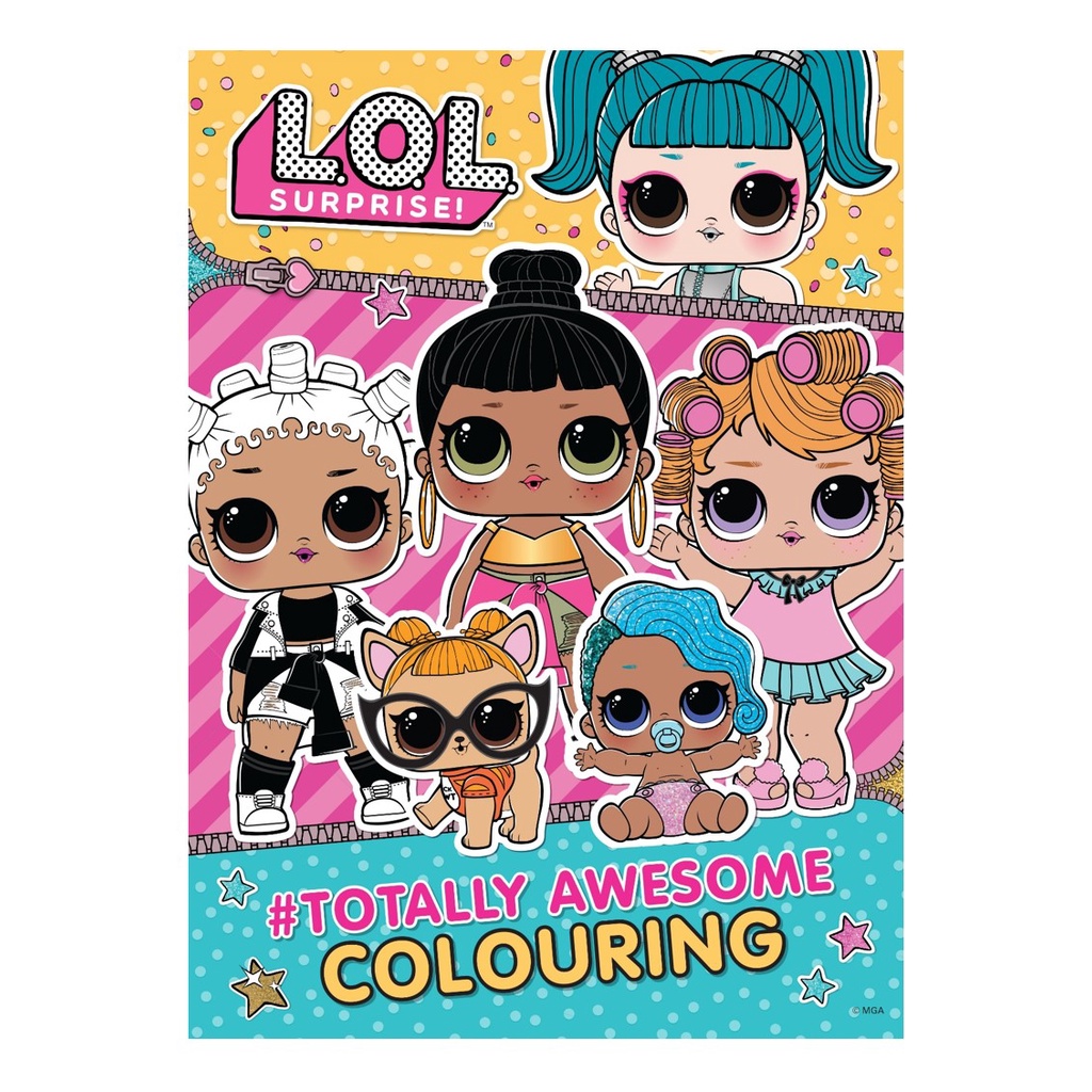 LOL Surprise Totally Awesome Colouring Book For Kids | Shopee Malaysia