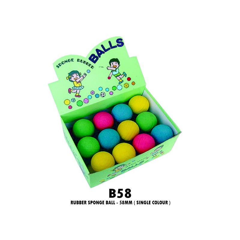 Rubber Sponge Ball -58mm | Shopee Malaysia
