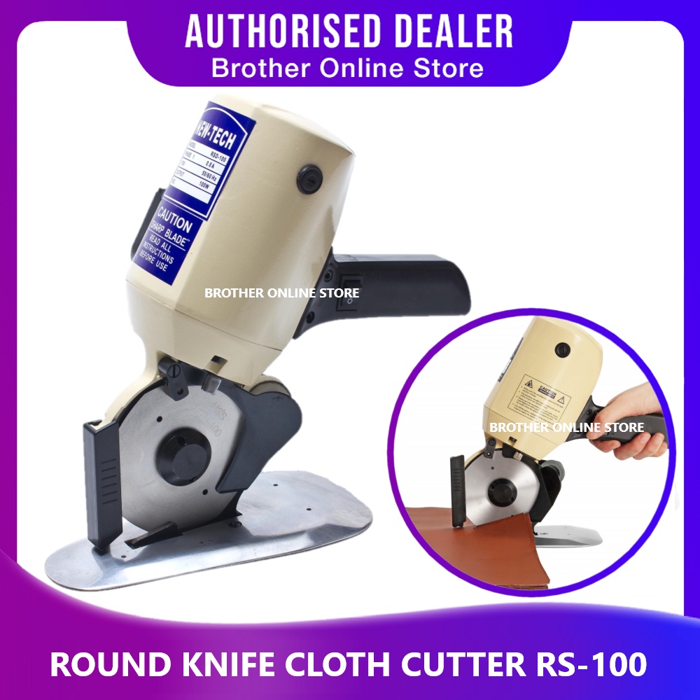 🔥READY STOCK🔥 Mesin Potong Kain RSD-100 / Round Knife Cloth Cutter RSD ...
