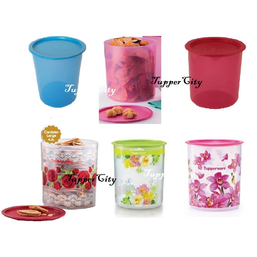 Tupperware One Touch Canister Large (1pc) 4.3L | Shopee Malaysia