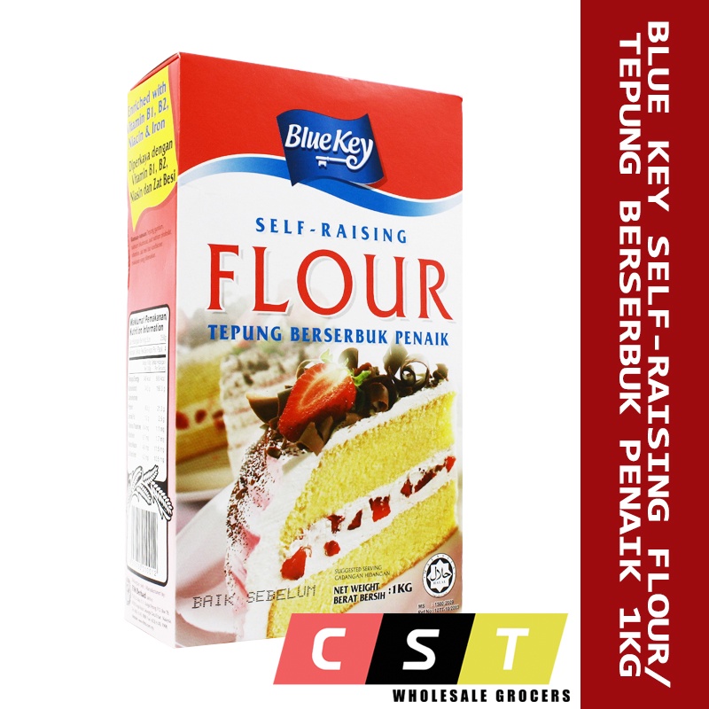 BLUE KEY Self Raising Flour/Tepung Berserbuk Penaik 1KG (HALAL ...