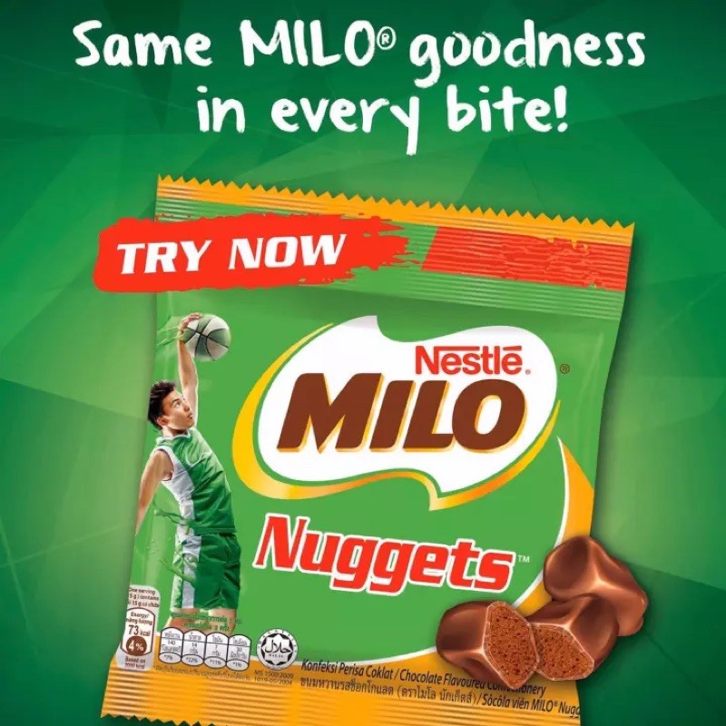 Nestle MILO Nuggets 15g 25g 75g - Snack Chocolate MILO Bites 1 pack ...
