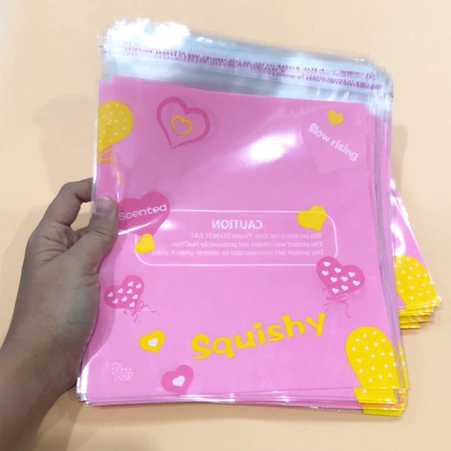 Squishy Packaging 20x20cm, Pink (10pcs per pack) | Shopee Malaysia