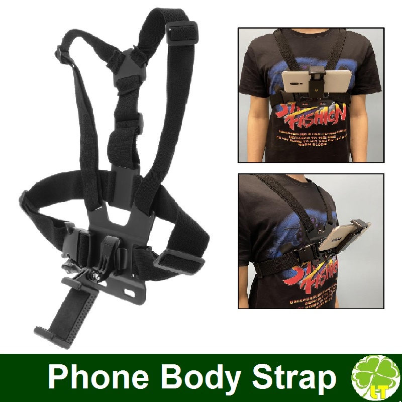 Mobile Phone Body Strap with Mobile Phone Holder Set (Adjustable Clip ...