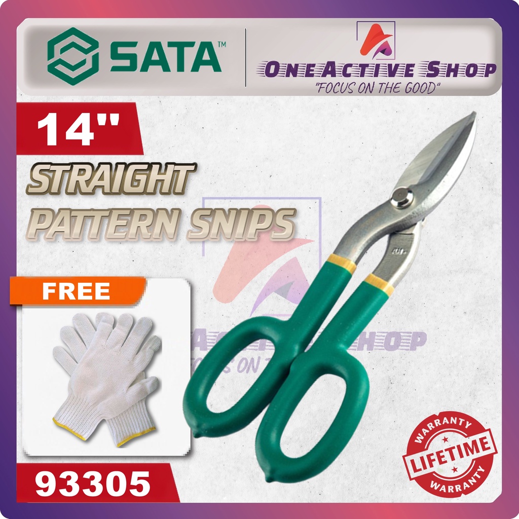 SATA STRAIGHT PATTERN SNIPS 14'' 93305 - Life Time Warranty | Shopee ...