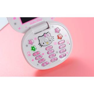 Cute Mini Hello Kitty Girl Phone K688+ Quad Band Flip Cartoon Mobile ...