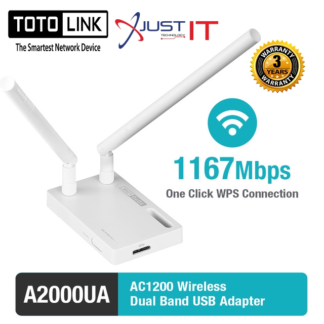 Totolink A2000Ua Ac1200 Mu-Mimo Dual Band Usb Adapter | Shopee Malaysia