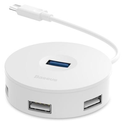 Baseus Round Box Type-C HUB Adapter 3 USB 3.0 Ports USB2.0 (WHITE ...