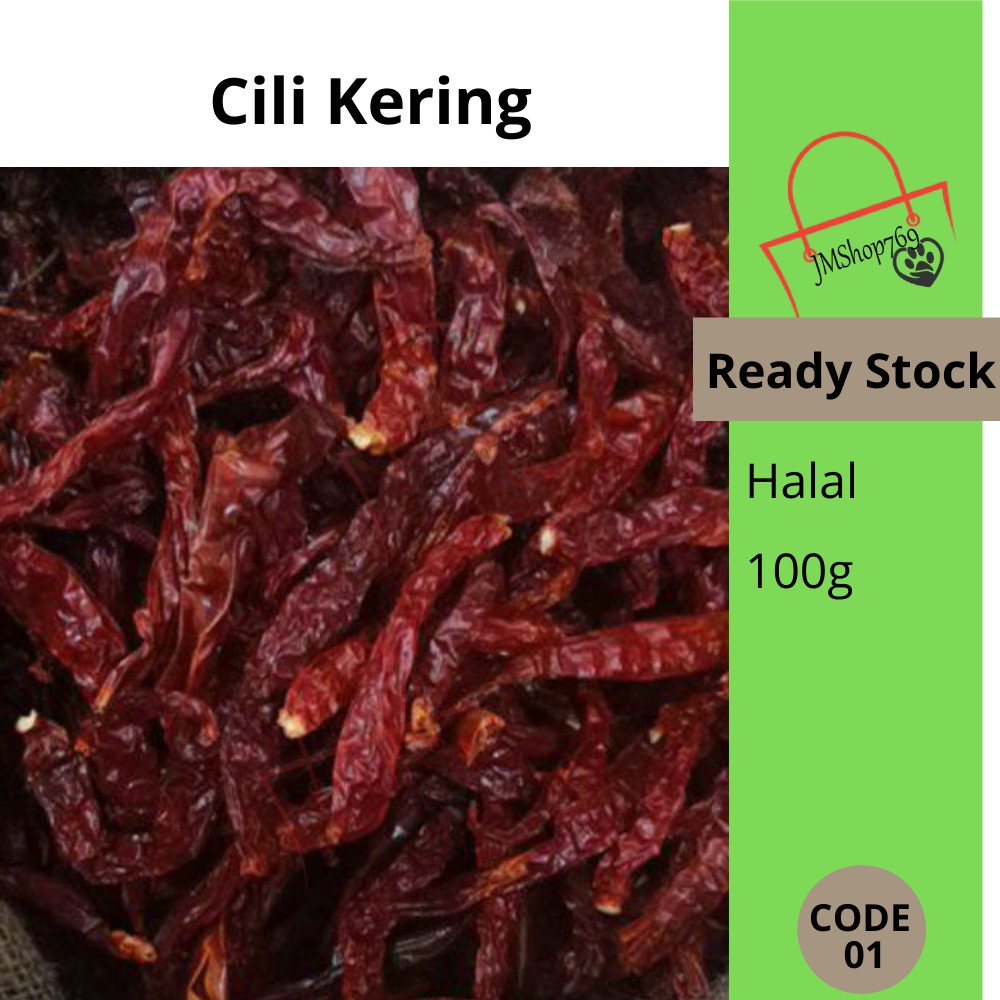 Cili kering Pedas, Sangat Pedas, Tak Pedas 100g Very Spicy, Less Spicy ...