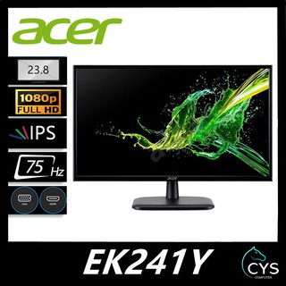 ACER EK241Y 23.8 FHD IPS 4MS 75Hz LED MONITOR | Shopee Malaysia