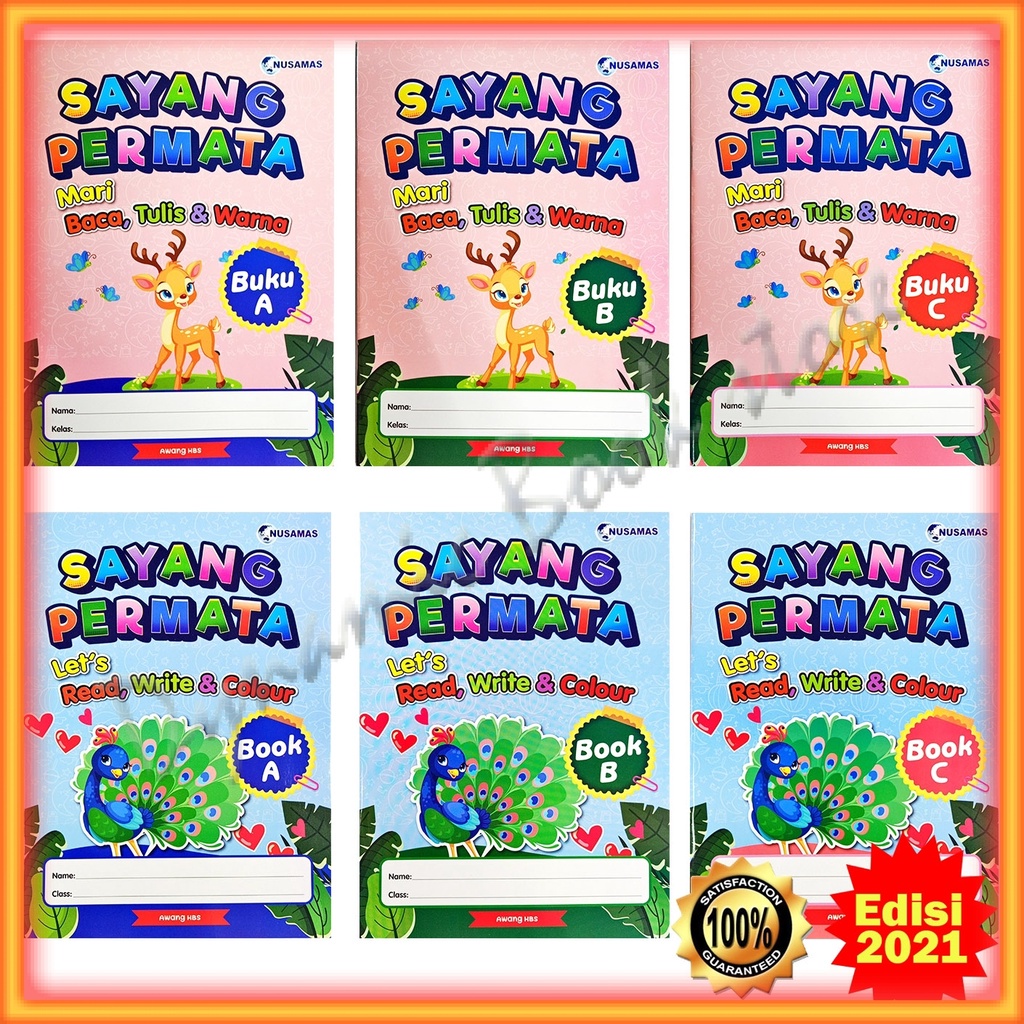Prasekolah : Sayang Permata - Mari Baca, Tulis & Warna (BM) / Lets Read ...
