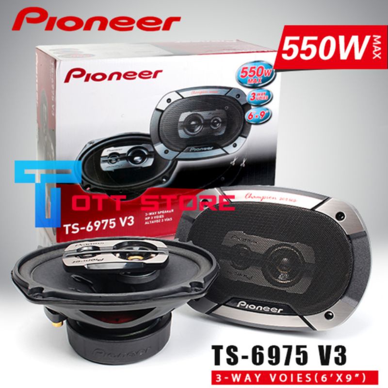 PIONEER TS-6975 V3 CAR AUDIO 6X9 3-WAY COAXIAL CAR SPEAKER 550WATT Car audio Vietnam subwoofer 3 ...