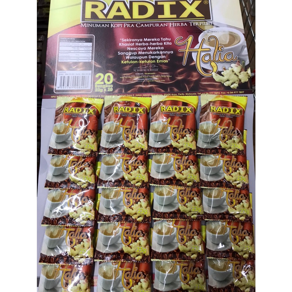 HPA - Kopi Radix Halia 23g X 20(Papan) | Shopee Malaysia