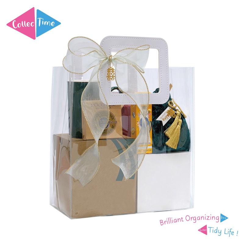 Clear PVC Tote Bag Transparent Shopping Bag Packaging Bag Transparent ...