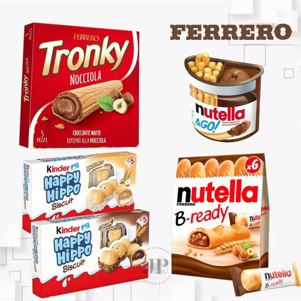 Ferrero nutella go nutella b ready tronky hazelnut chocolate wafer ...