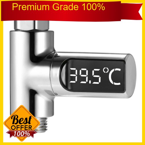 [FREE SHIPPING] LED Digital 5~85°C Shower Thermometer Self-Generating ...
