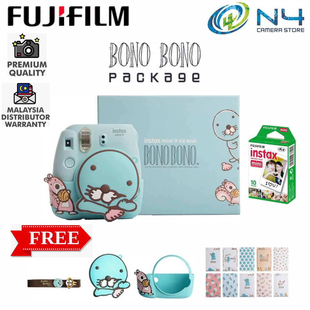 Fujifilm Instax Mini Camera Instax Mini 9 Bono Bono Package - Cobalt ...