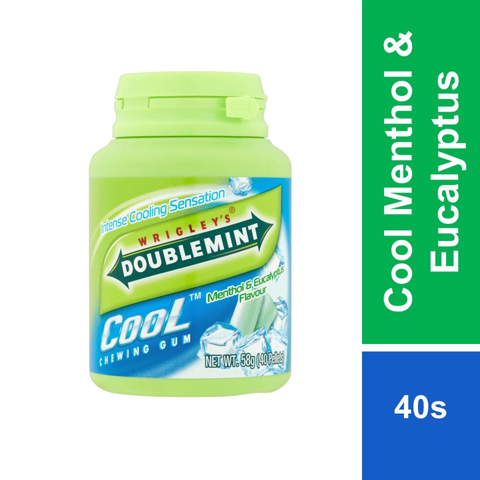 Wrigley's Doublemint Cool Menthol & Eucalyptus Bottle 40s | Shopee Malaysia