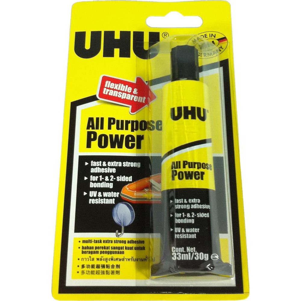 Uhu All Purpose Power Glue Gam 33Ml | Shopee Malaysia