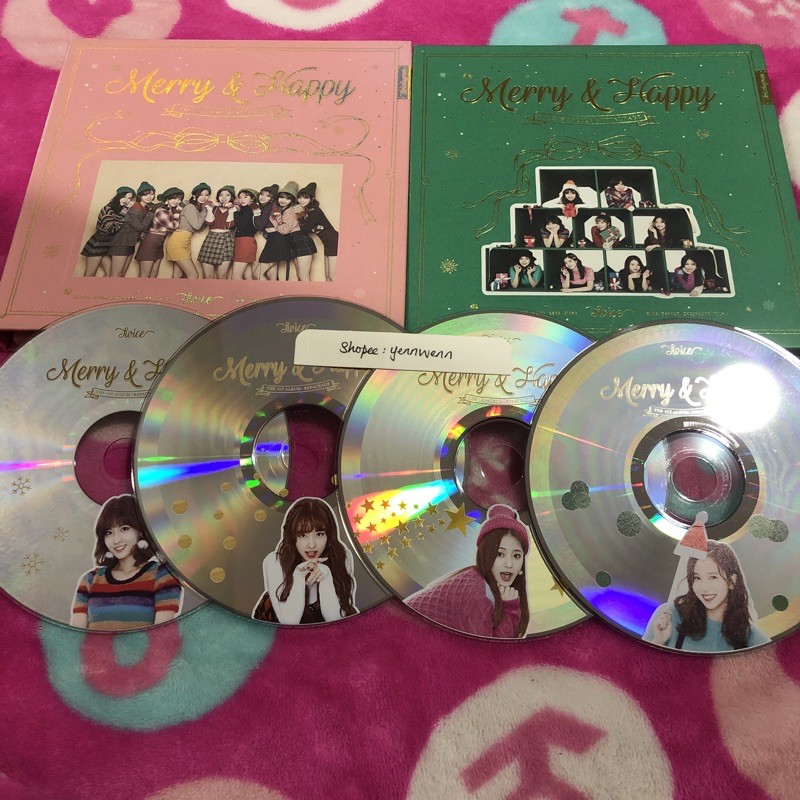 TWICE The 1st Album Repackage Merry & Happy Official Album Unsealed ...
