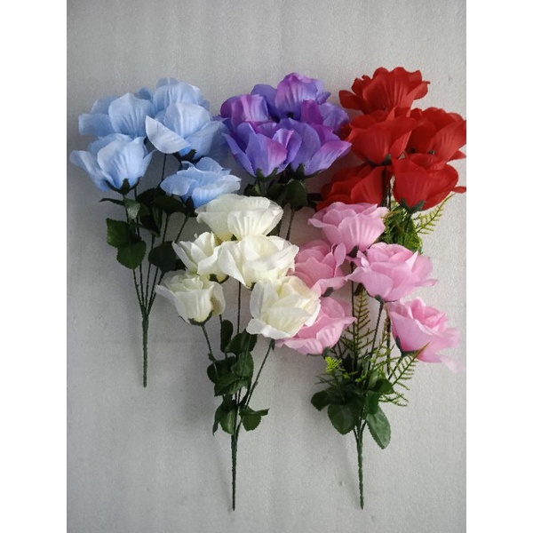 ***Ready Stock***RS39 Rose x5, Bunga Ros Besar, Hiasan Pelamin, Hiasan ...