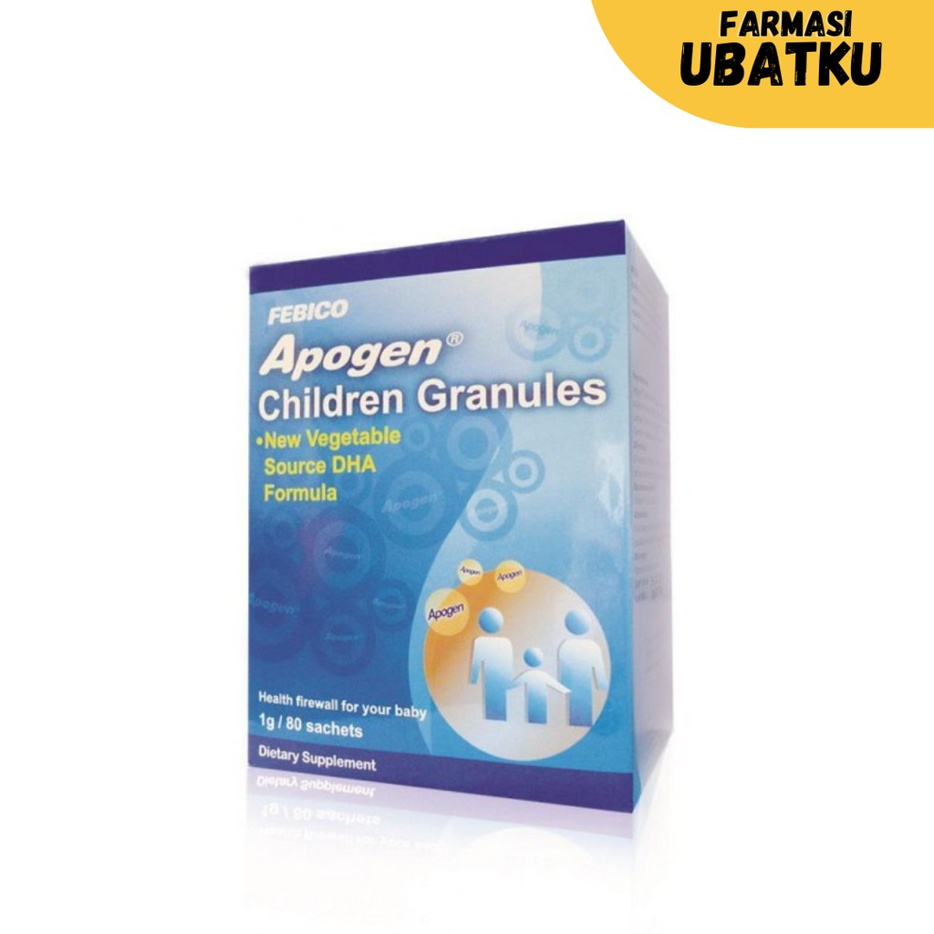 Apogen Children Granules Sach 80's (mencegah jangkitan virus untuk ...