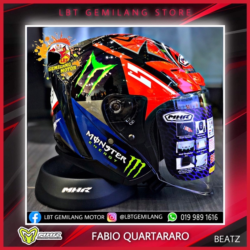 MHR Helmets OF622 [FABIO QUARTARARO& CHAMPION EDITION] LASTEST DESIGN ...
