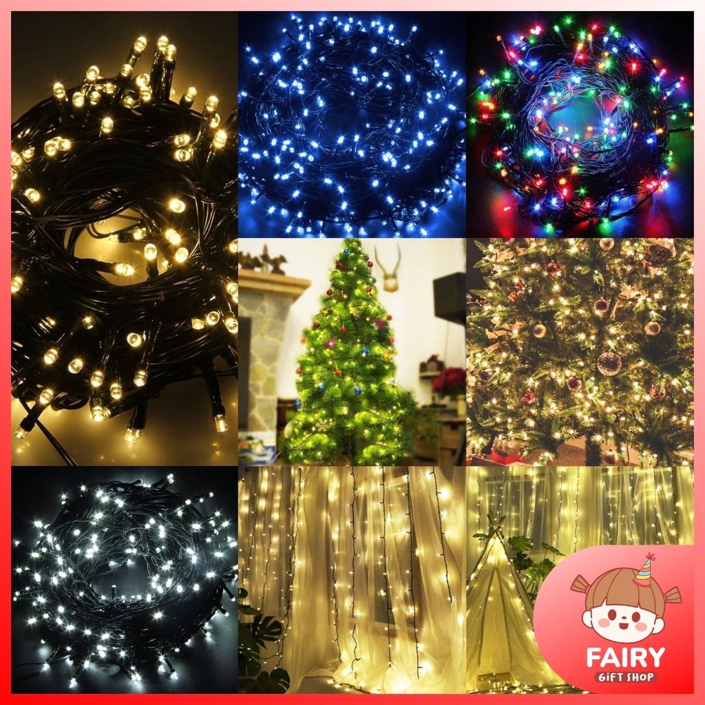 *READY STOCK* 10M LED Christmas Tree Fairy Party Lights (Adapter) - No ...