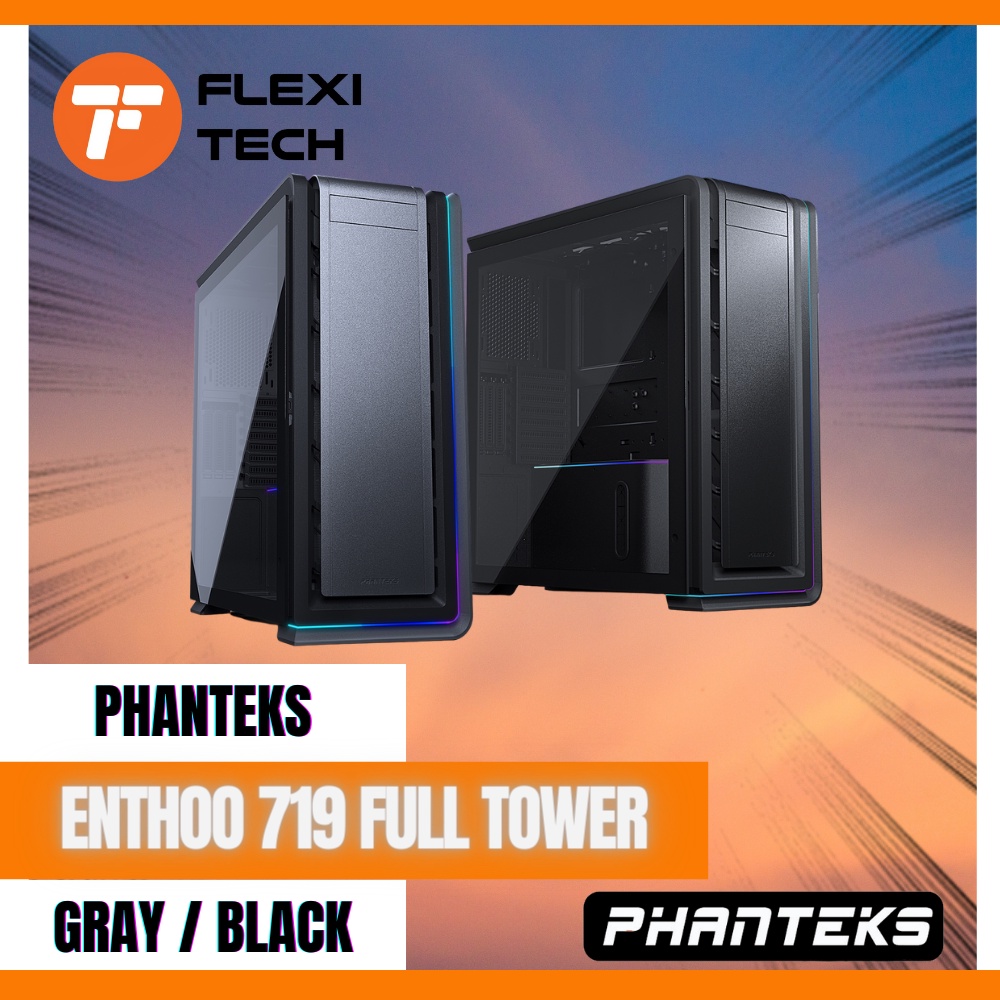 Flexi Tech PHANTEKS Enthoo 719 Full Tower Casing TG Windows DRGB PC Desktop E-ATX Casing ...