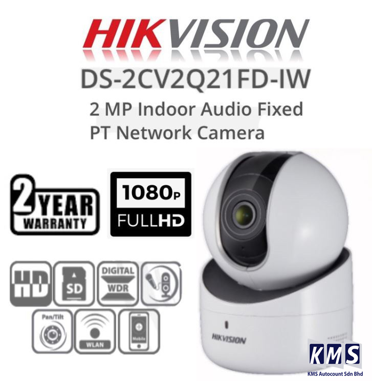 HIKVISION WIFI IP Camera 2MP 1080P Full HD Q1 Network DS-2CV2Q21FD-IW ...