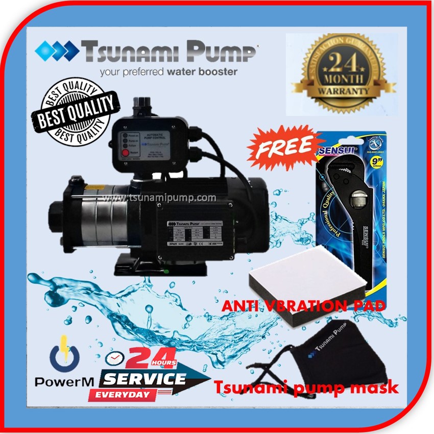 Tsunami Home Pump Water Pump CMH4-40K (1.0HP) Home water Booster Pump ...